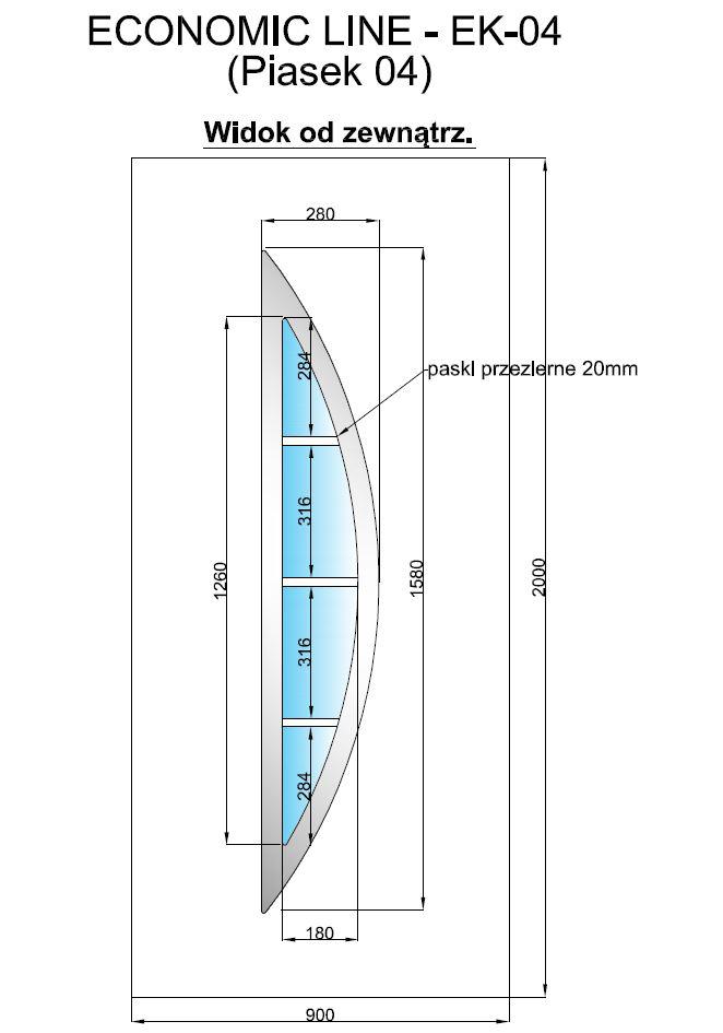 EK-04 (A) PIASEK 4 | Veyna - Polski lider na rynku wypełnień drzwiowych